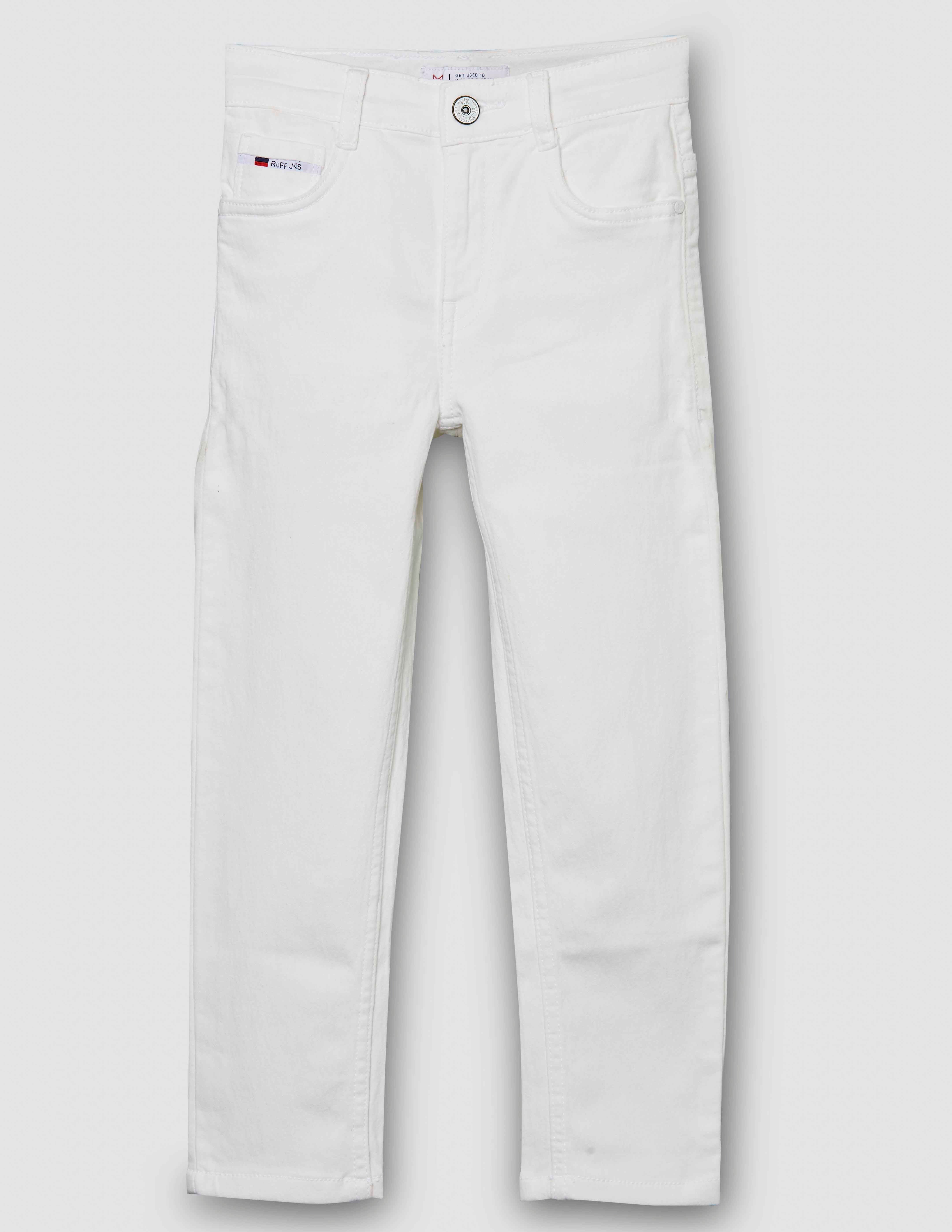 Shop White Ruff Basic White Denim Online In India