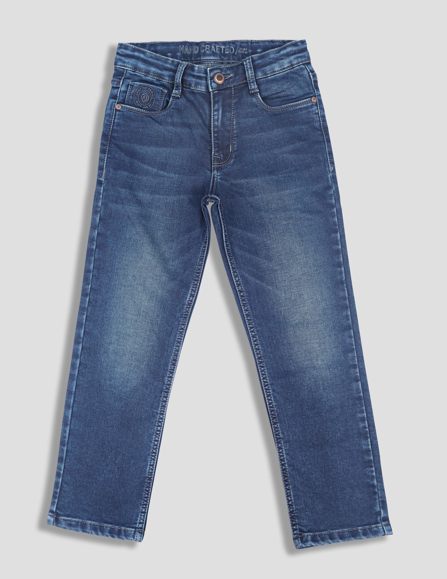 Buy Blue Classic Denim Jeans for Boys online at RUFF