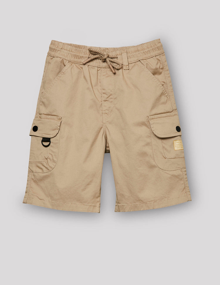 Buy Cotton Cargo Bermuda in Fawn Online in India