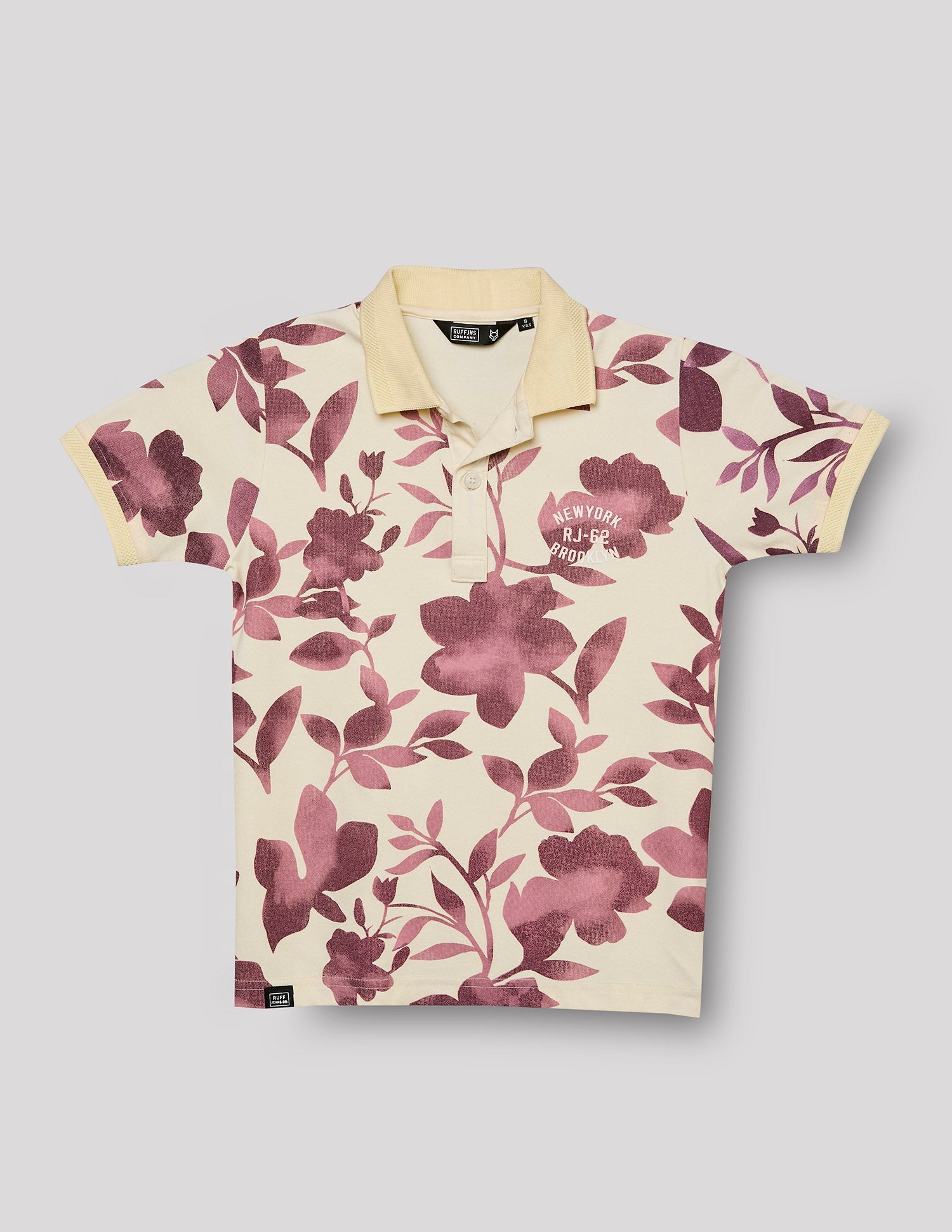 Buy Maroon All Over Print Polo T-Shirt for Boys online at RUFF